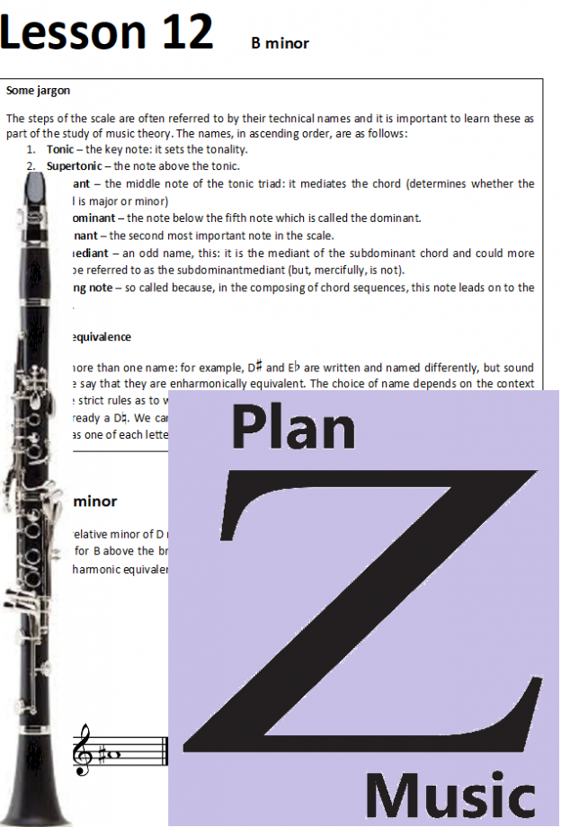 Clarinet Lesson 12: B minor - Plan Z Music