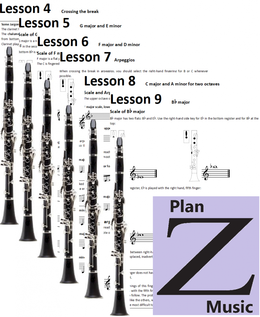 Grade 2 Bundle PZM Clarinet Scales - Plan Z Music