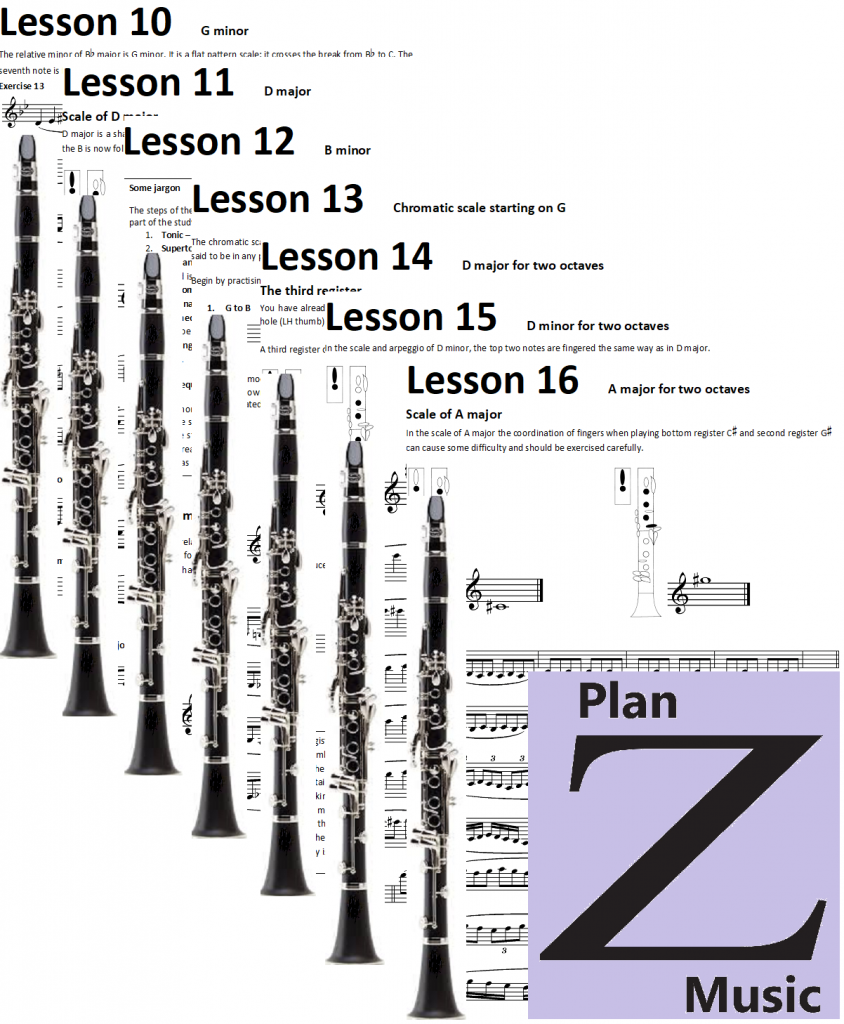 Grade 3 Bundle PZM Clarinet Scales - Plan Z Music